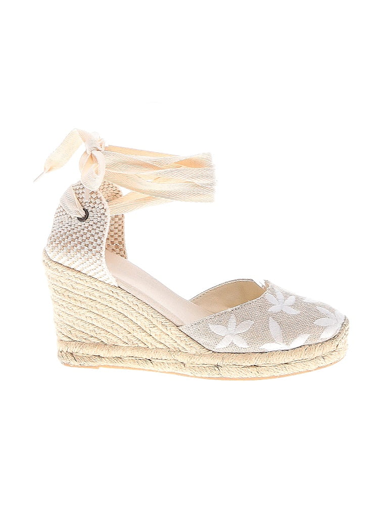 Soludos Tan Ivory Wedges Size 6 1/2 - 65% off | thredUP