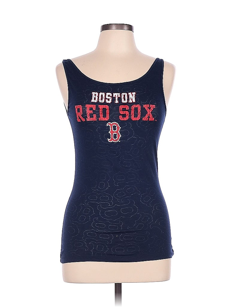 Genuine Merchandise by Team Athletics Graphic Blue Tank Top Size L - 60 ...