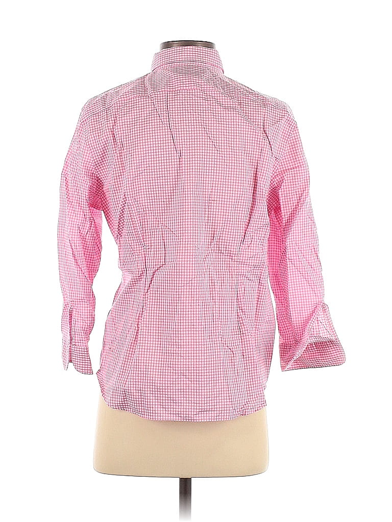 Lauren by Ralph Lauren 100% Cotton Stripes Pink Long Sleeve Button-Down Shirt Size P - 70% off ...