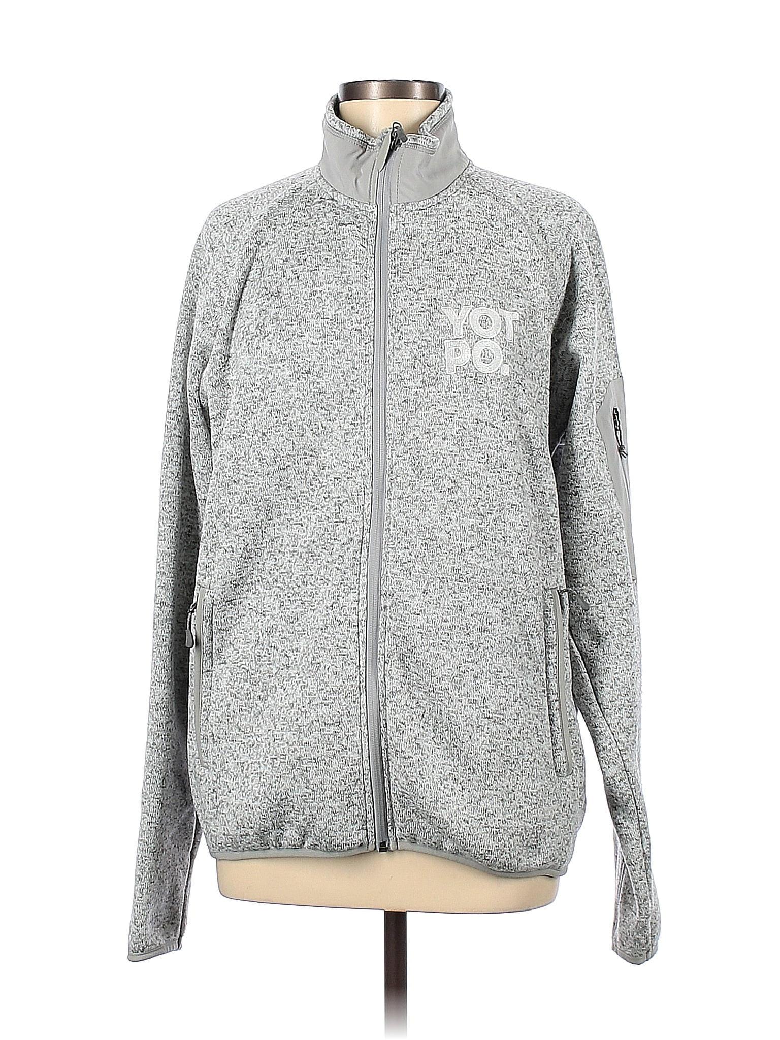 Fossa Apparel 100% Polyester Marled Gray Fleece Size M - 82% off | ThredUp