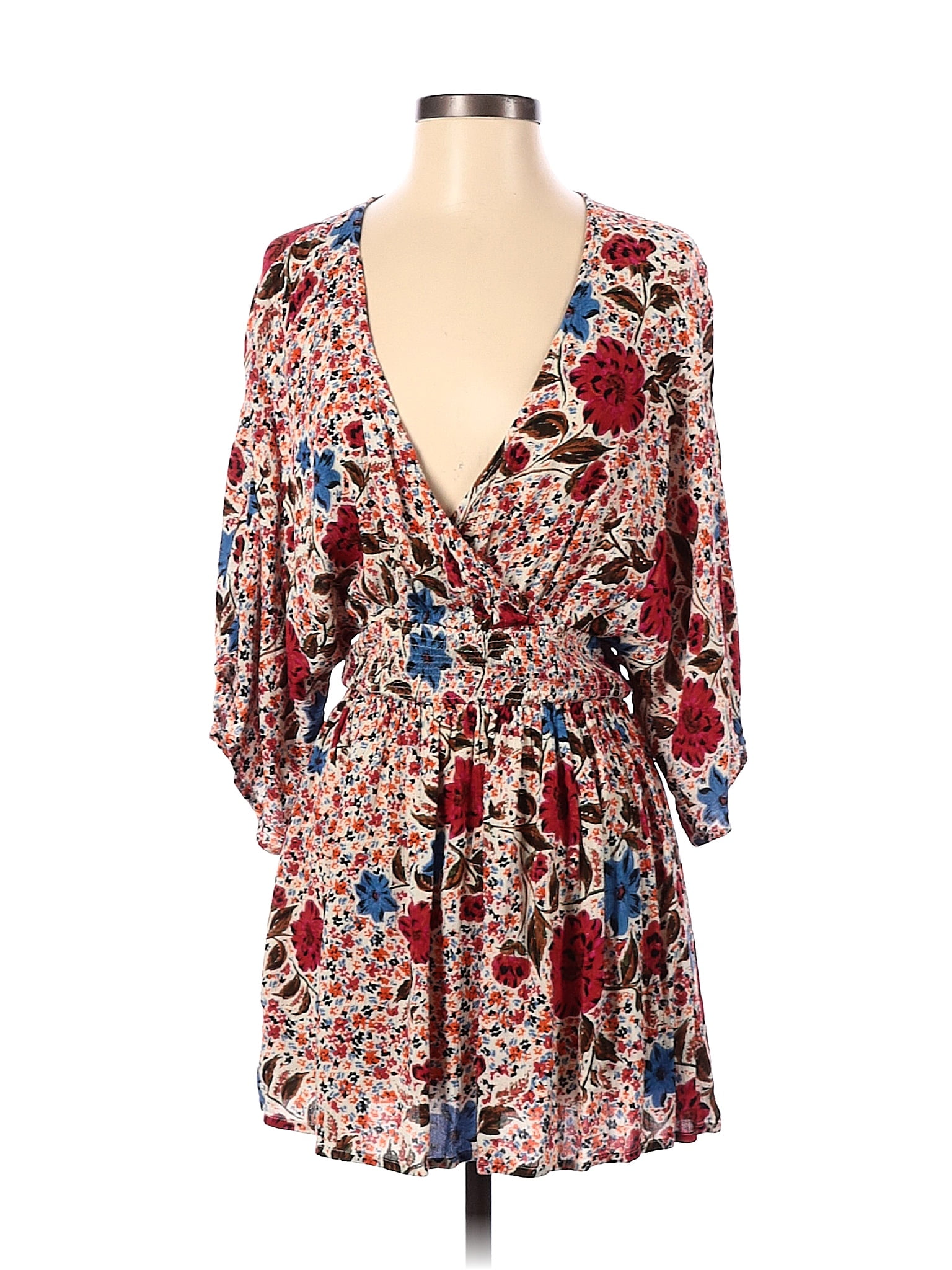 Oneill Floral Multi Color Red Casual Dress Size S 54 Off Thredup