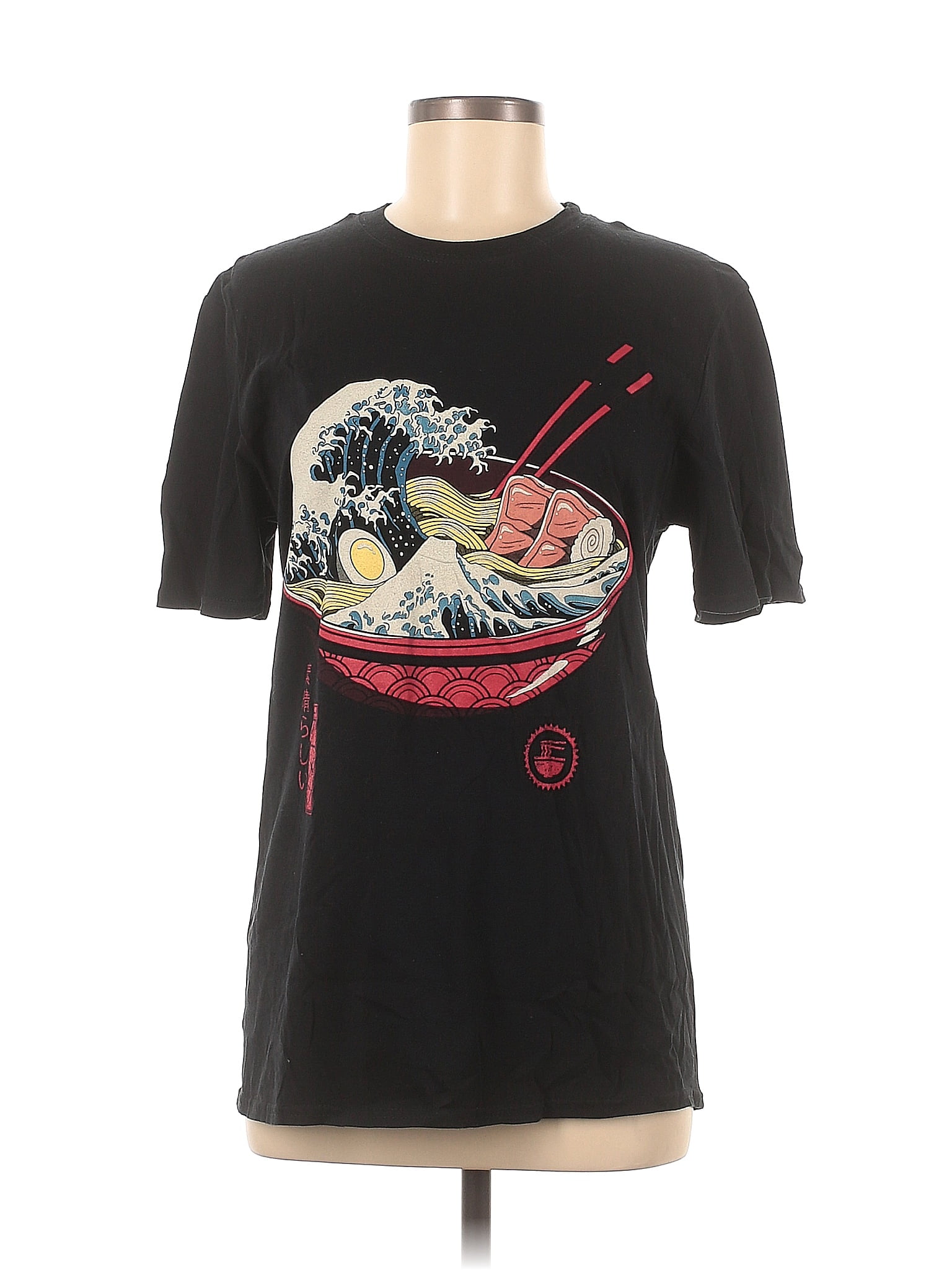 Threadless 100% Cotton Solid Black Short Sleeve T-Shirt Size M - 36% ...