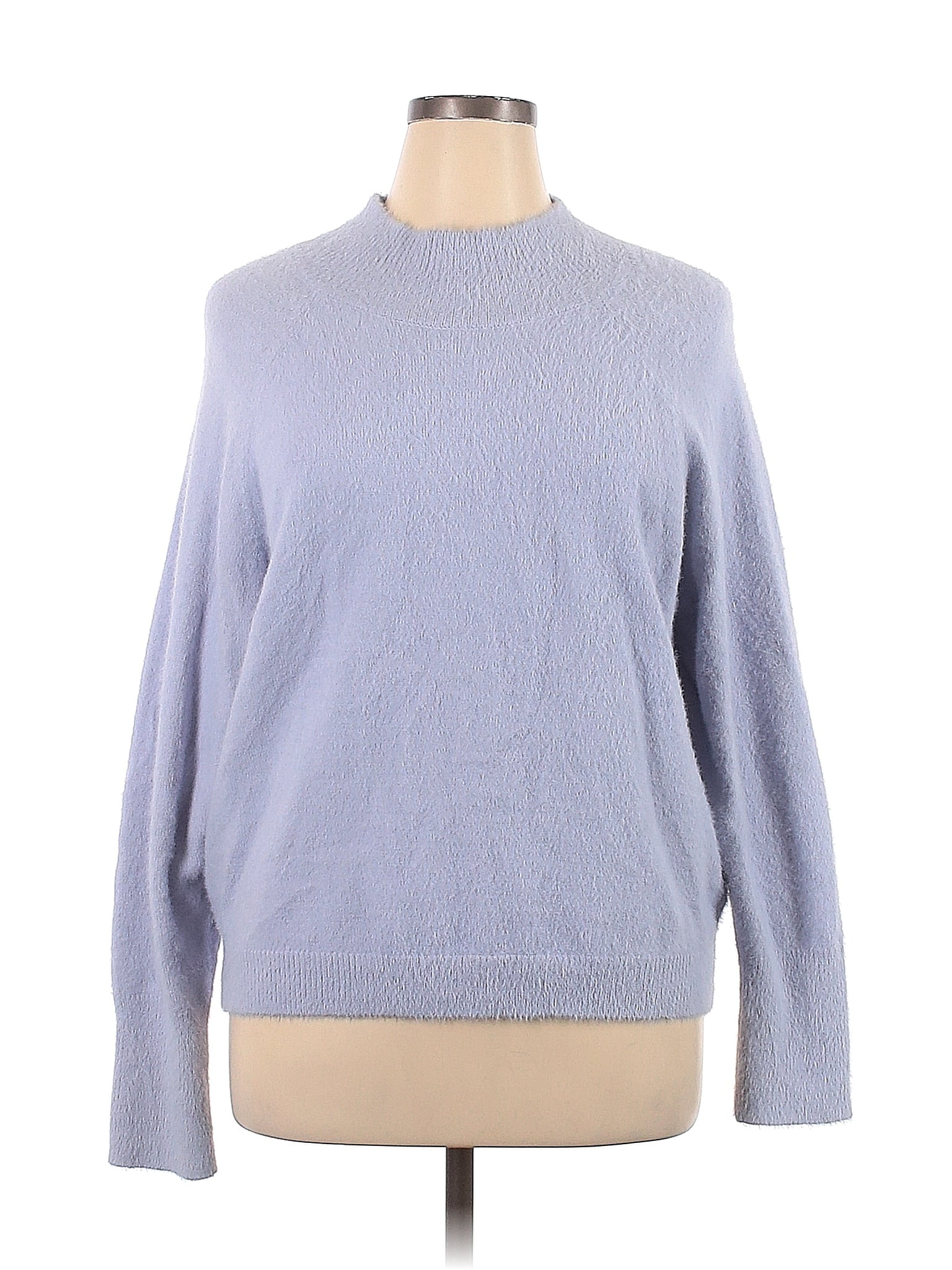 Marled by Reunited Color Block Solid Purple Pullover Sweater Size XL ...