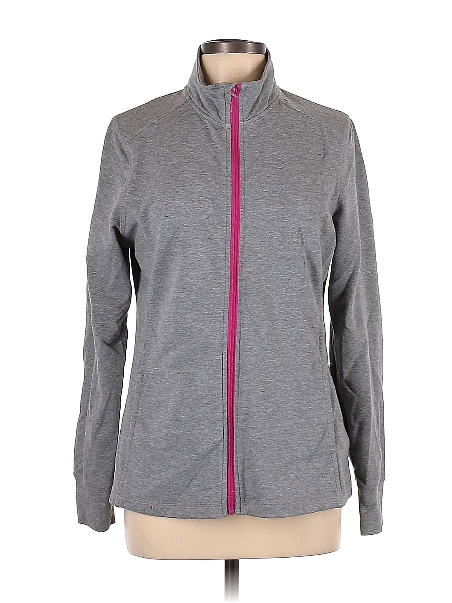 Danskin Now Color Block Gray Track Jacket Size L - 56% off | thredUP
