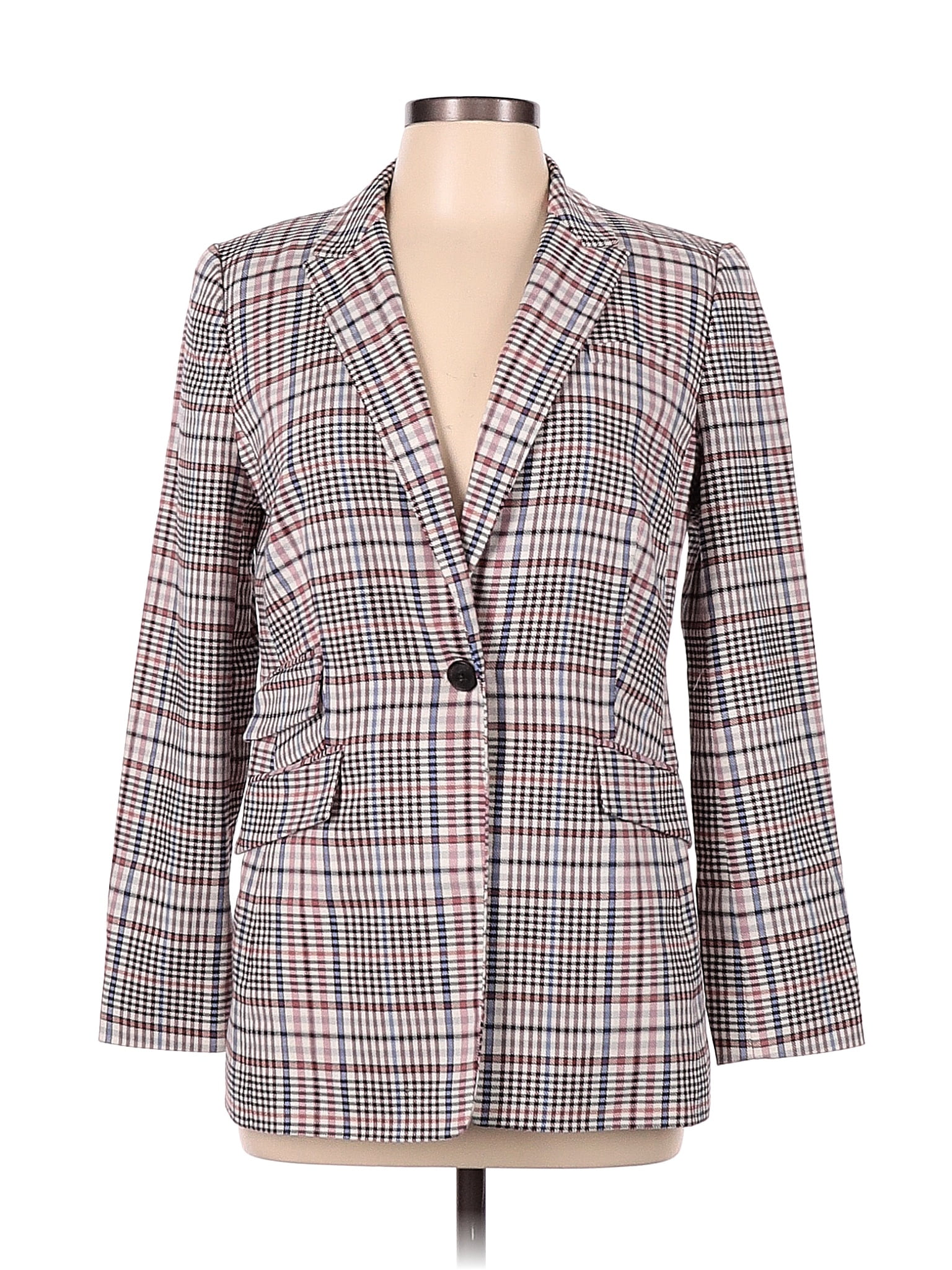 Talbots Plaid Checkered-gingham Pink Blazer Size 8 - 78% off | ThredUp