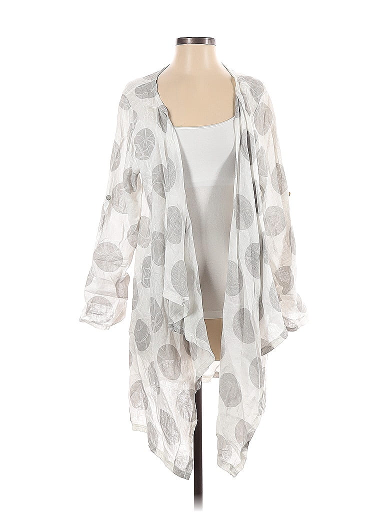 Luca Vanucci 100% Silk White Kimono Size S - 81% off | ThredUp