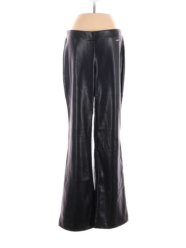 Marc New York 100% Polyurethane Solid Black Faux Leather Pants Size S ...