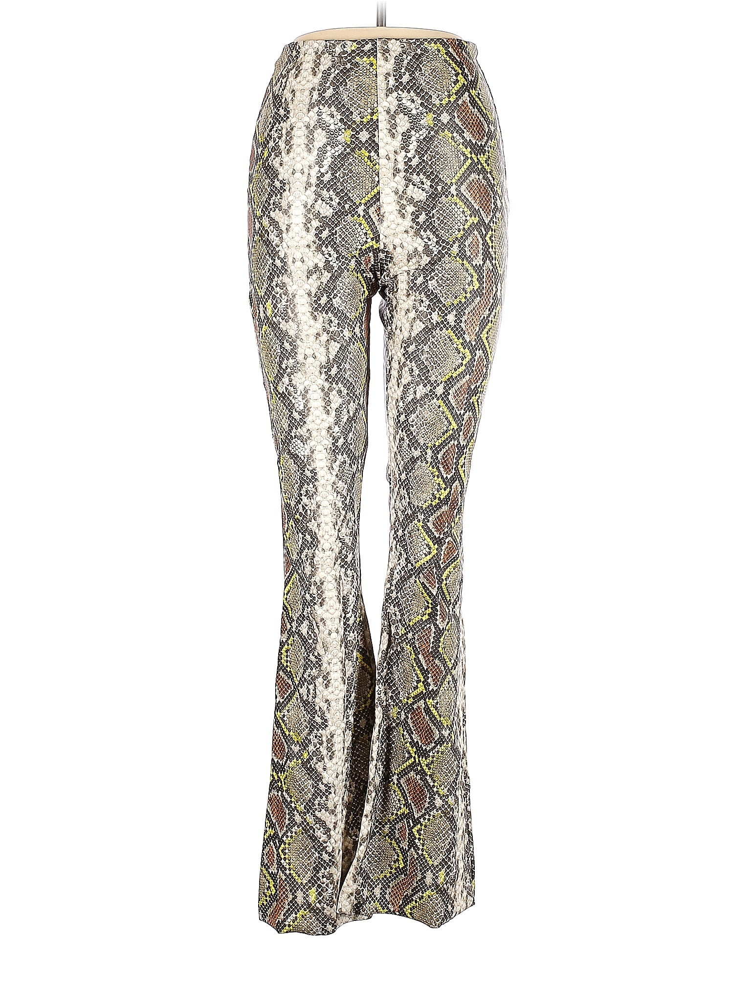 Commando Animal Print Snake Print Multi Color Gray Faux Leather Pants ...