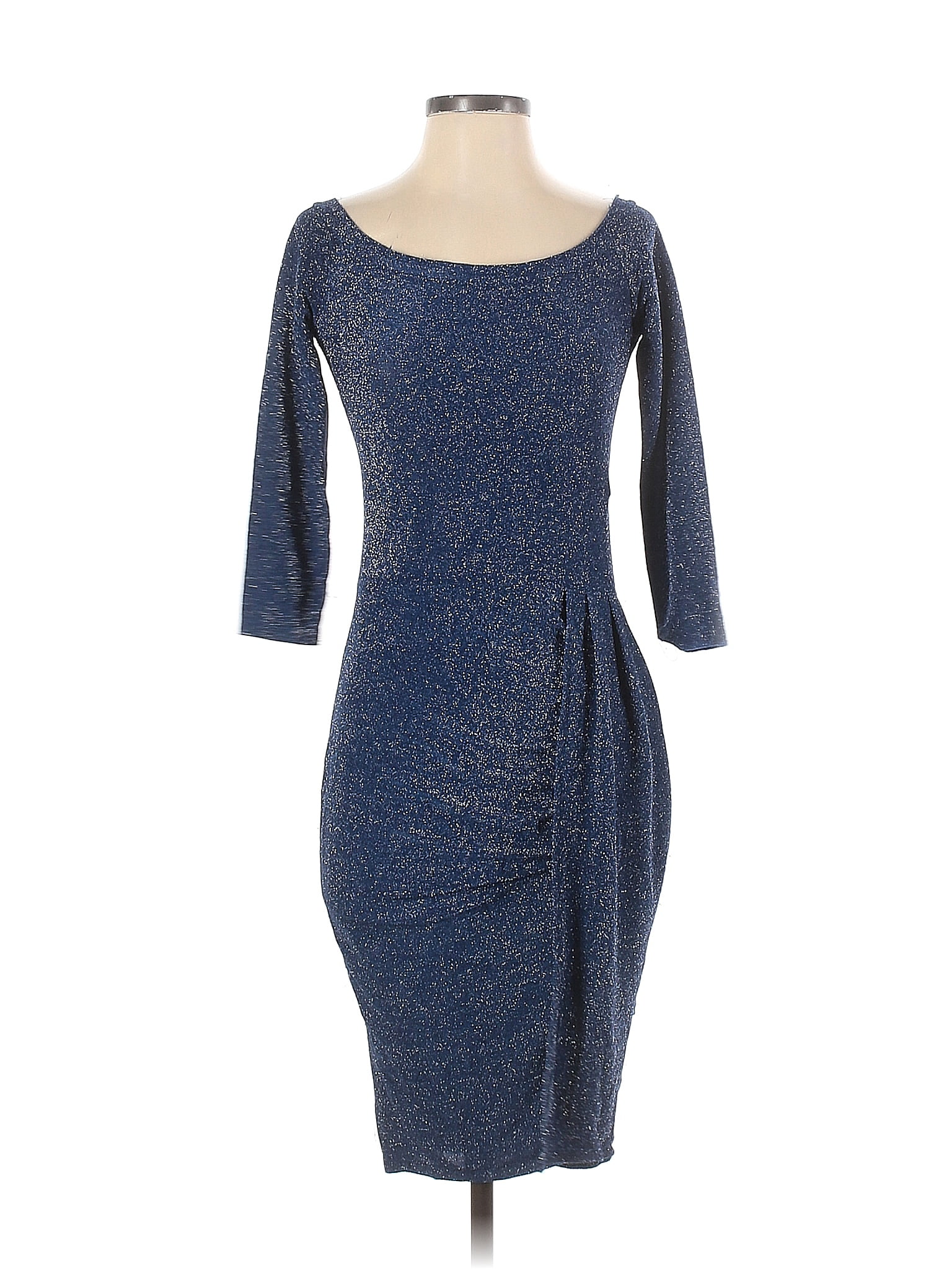 Unbranded Solid Blue Cocktail Dress Size S 65 Off Thredup
