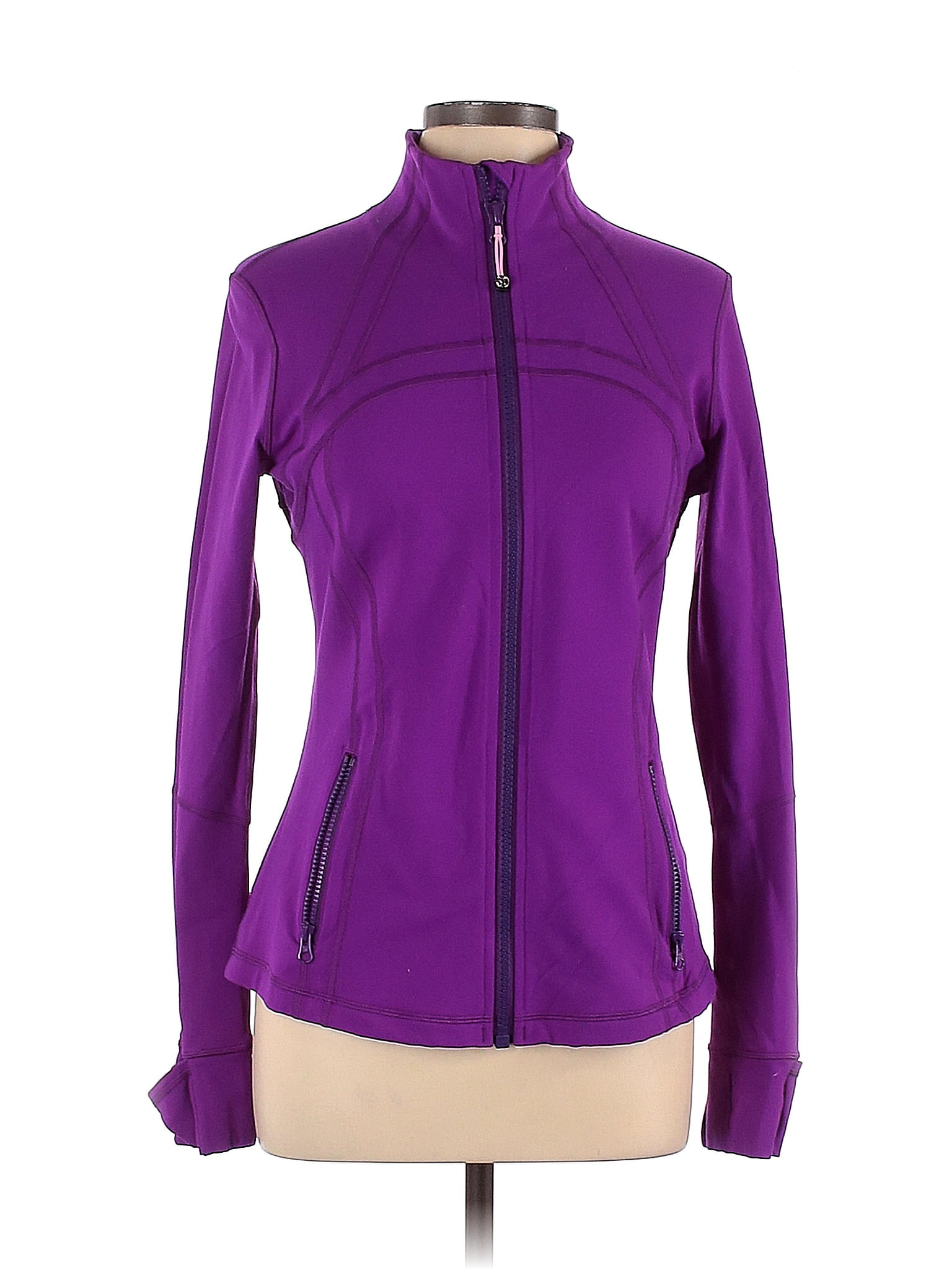 Lululemon Athletica Solid Purple Track Jacket Size L - 74% off | thredUP