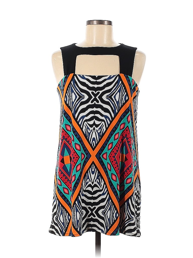 Eva Varro Color Block Multi Color Black Sleeveless Top Size M - 75% off ...
