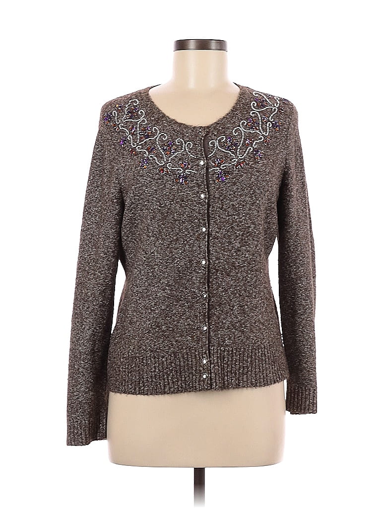 Sigrid Olsen Color Block Brown Cardigan Size M - 81% off | thredUP