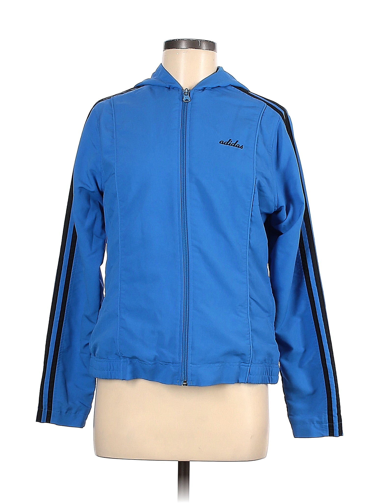 Adidas Solid Blue Track Jacket Size M - 81% off | ThredUp