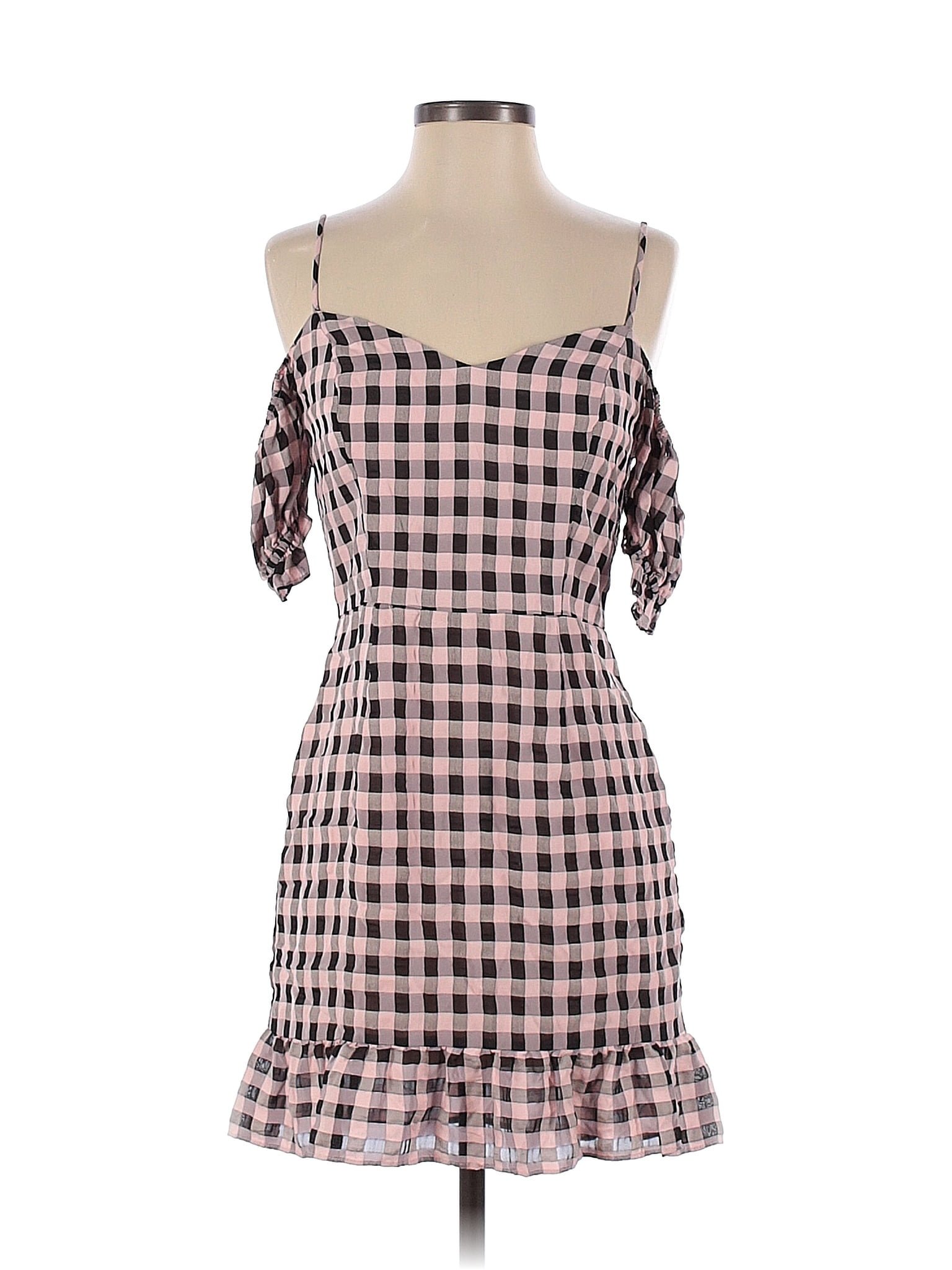 Cosmopolitan Dress the Population Checkered-gingham Multi Color Pink ...