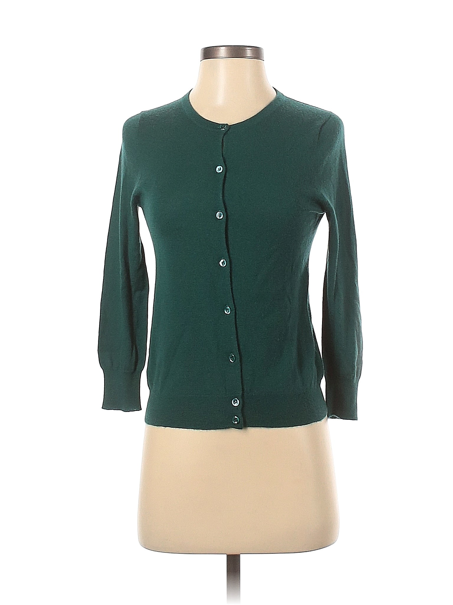 J.Crew Collection 100% Cashmere Color Block Solid Green Cashmere ...