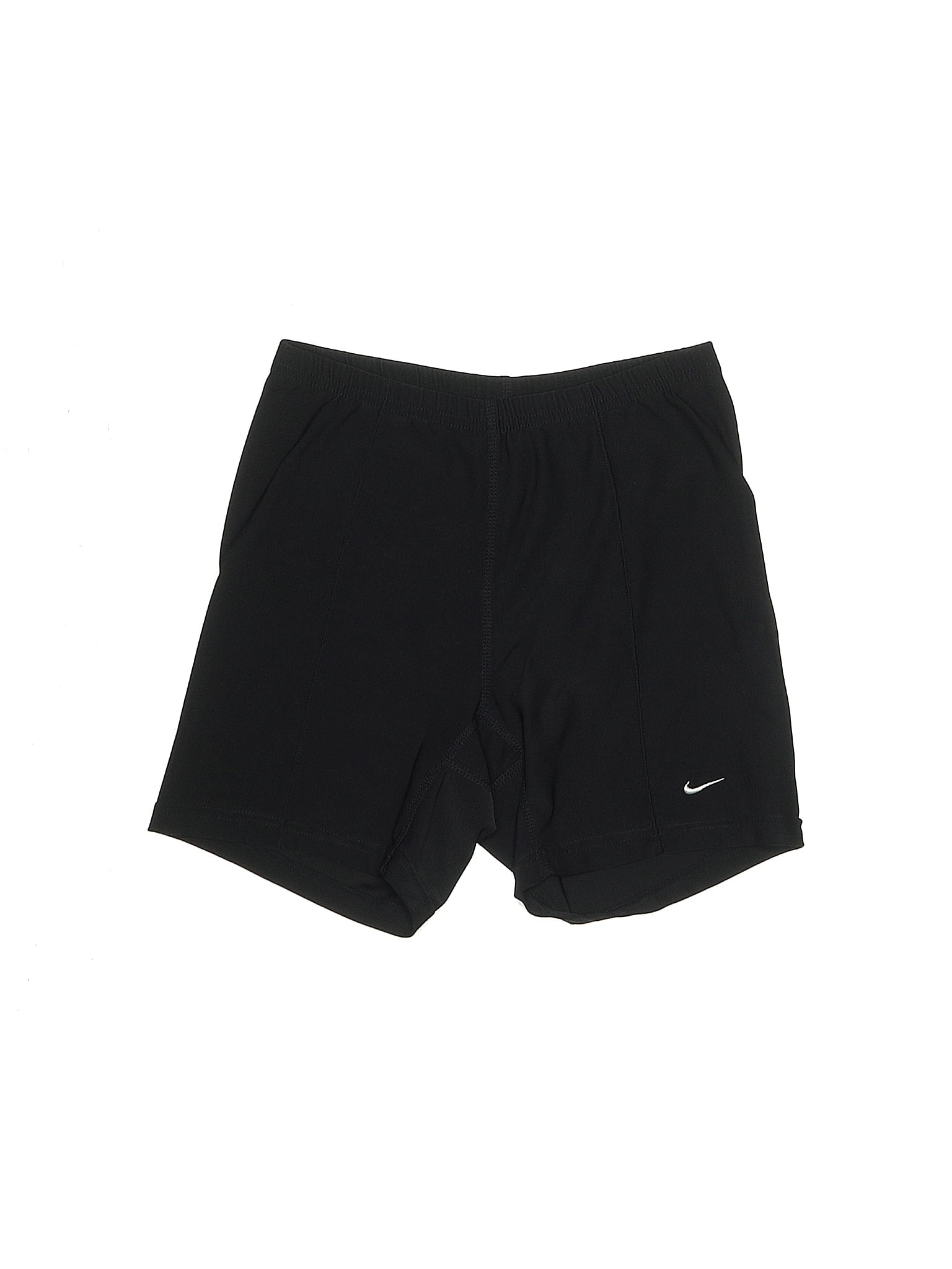 Nike 100% Polyester Color Block Solid Black Athletic Shorts Size S - 66 ...