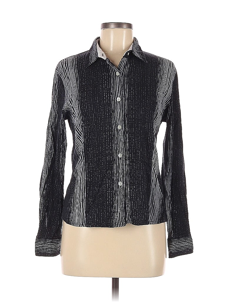 Talbots 100% Cotton Blue Long Sleeve Button-Down Shirt Size M - 79% off | thredUP