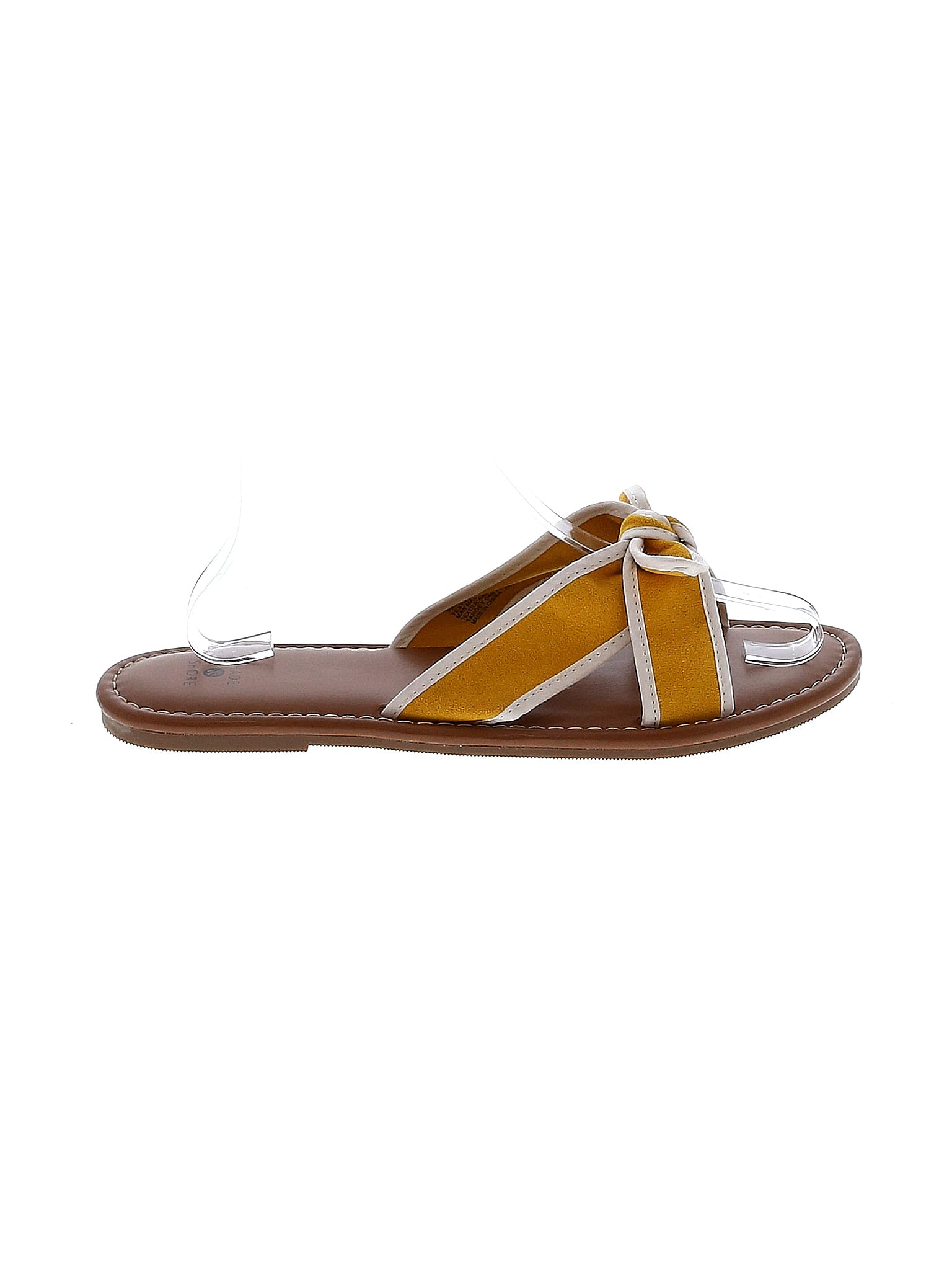 Shade & Shore Brown Yellow Sandals Size 9 - 58% off | thredUP