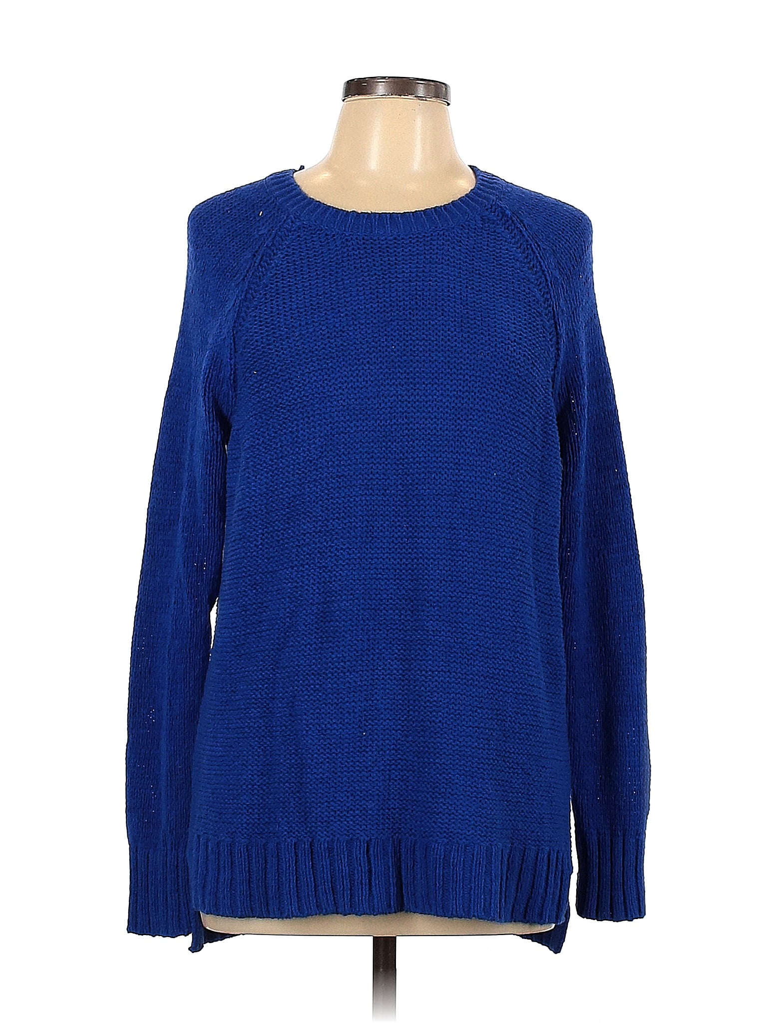 Chaus Color Block Solid Blue Pullover Sweater Size L - 73% off | thredUP