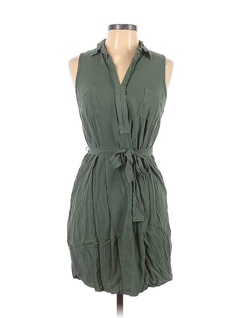 Splendid 100 Rayon Solid Green Casual Dress Size M 81 Off Thredup