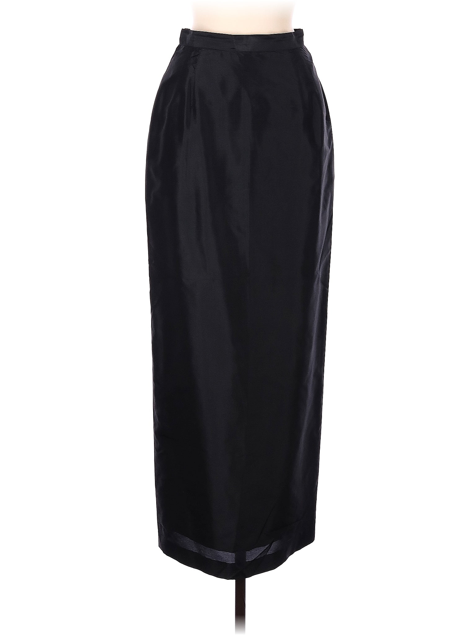 Marisa Baratelli 100% Silk Solid Black Silk Skirt Size 6 - 70% off | thredUP