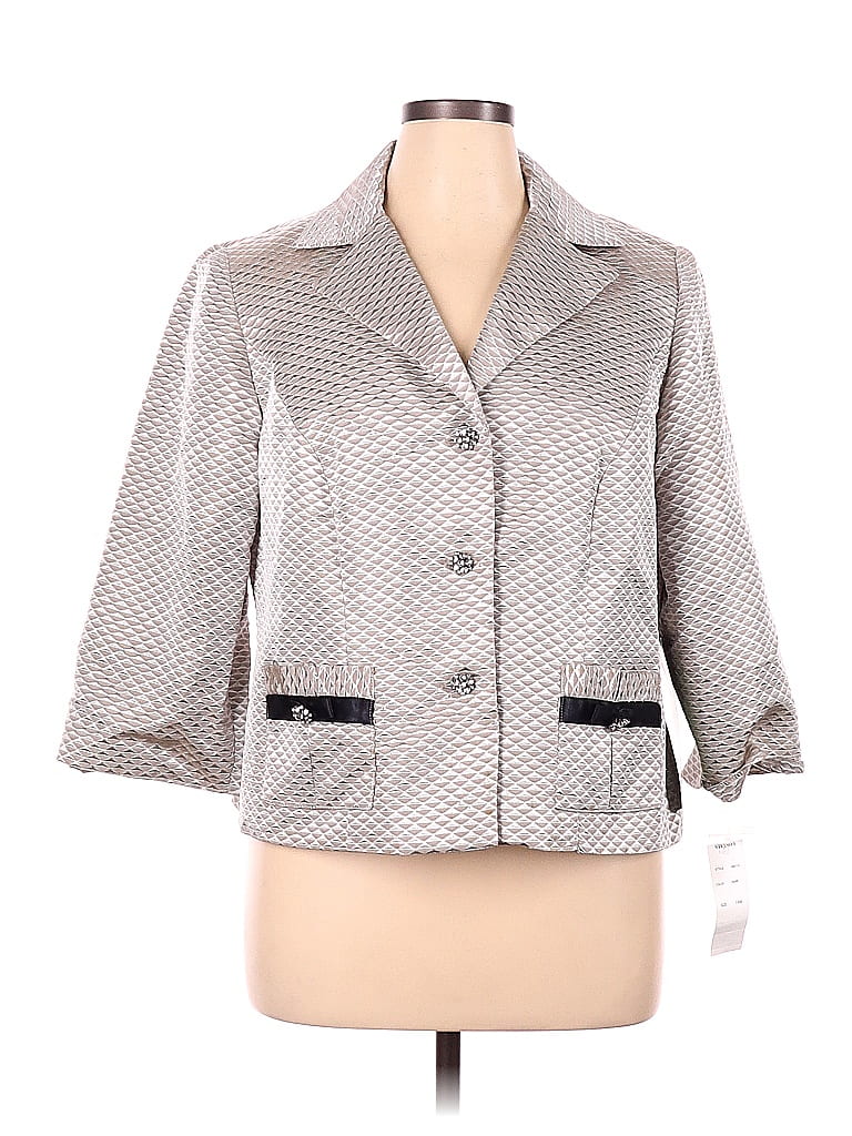 Sandra Darren Tan Jacket Size 16 (Plus) - 74% off | thredUP