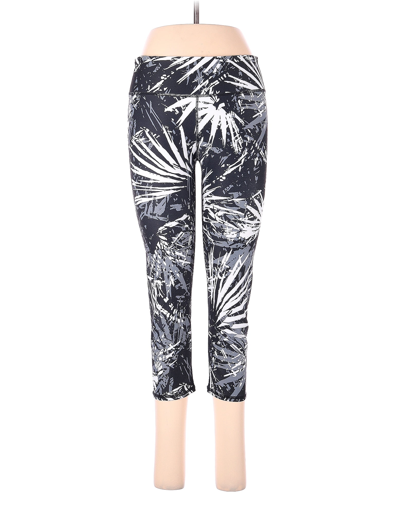 Fabletics Tropical Multi Color Black Yoga Pants Size M - 77% off | ThredUp