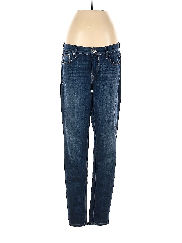 Express Solid Blue Jeans Size 4 - 84% off | thredUP