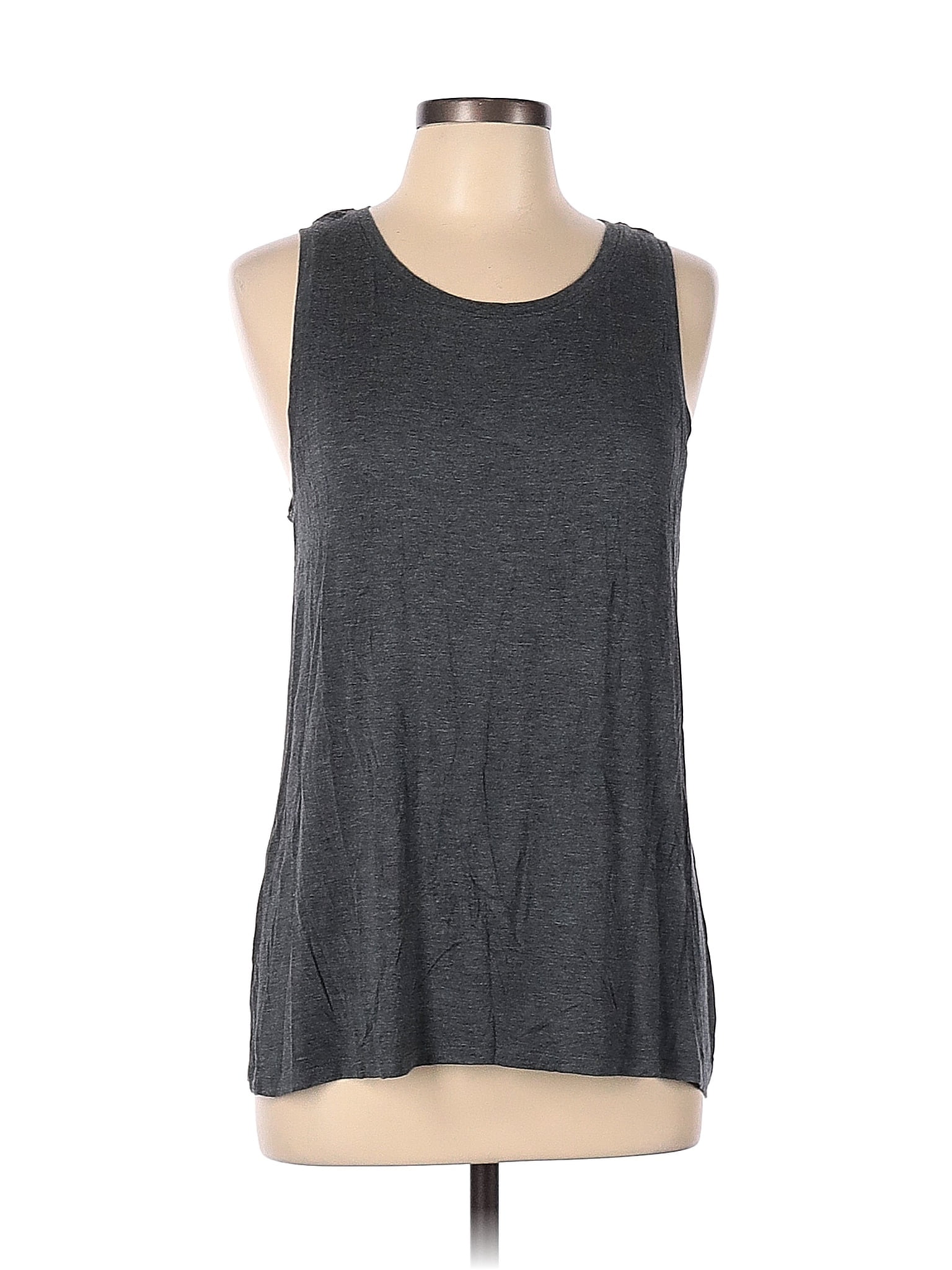 Halogen Gray Sleeveless T-Shirt Size L - 72% off | thredUP