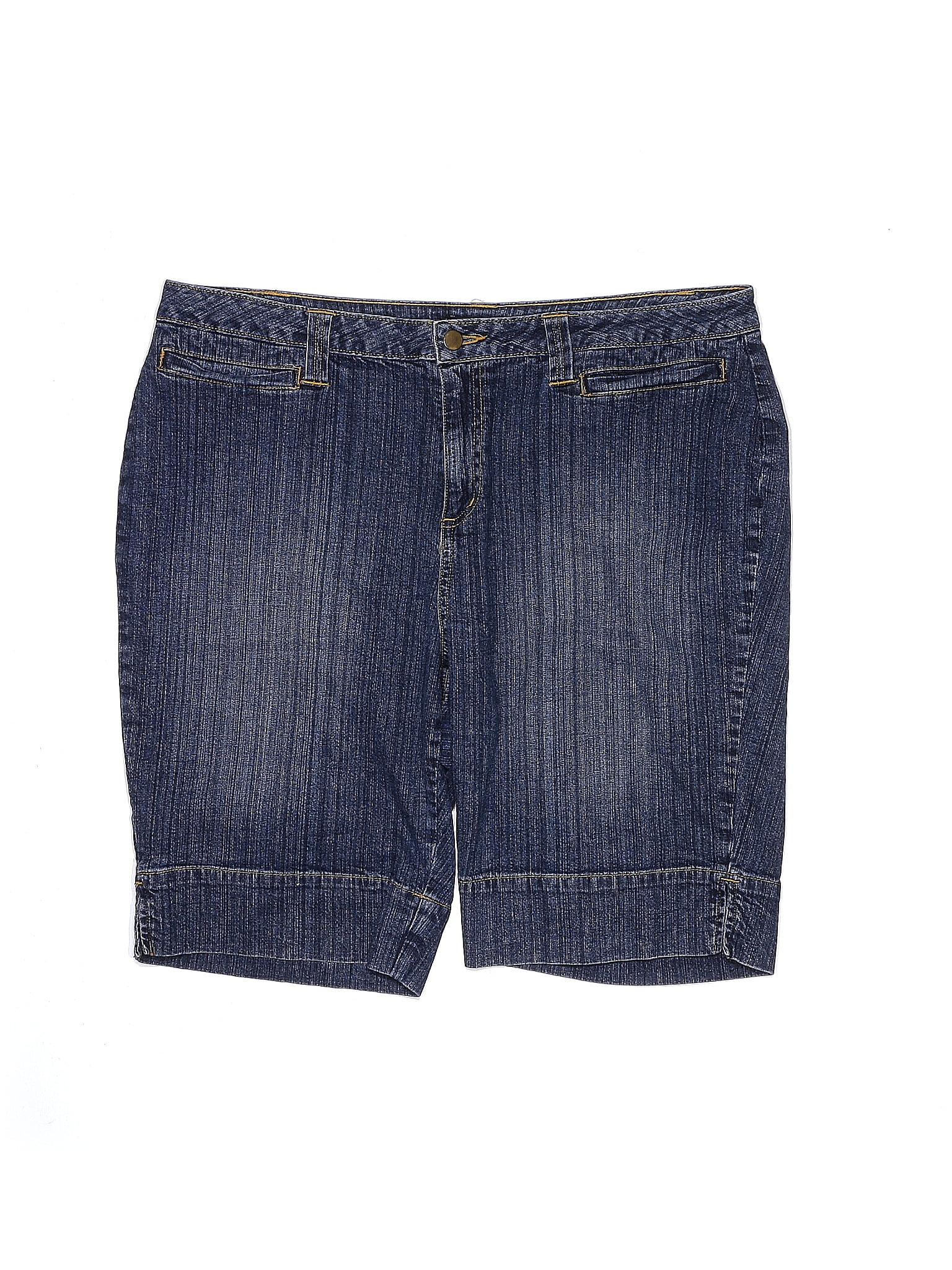 a.n.a. A New Approach Solid Blue Denim Shorts Size 18 (Plus) - 55% off ...