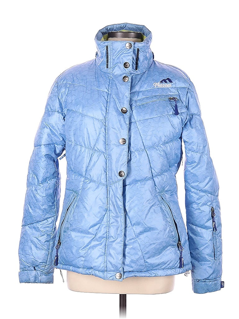Mossimo Solid Blue Snow Jacket Size M - 65% off | thredUP