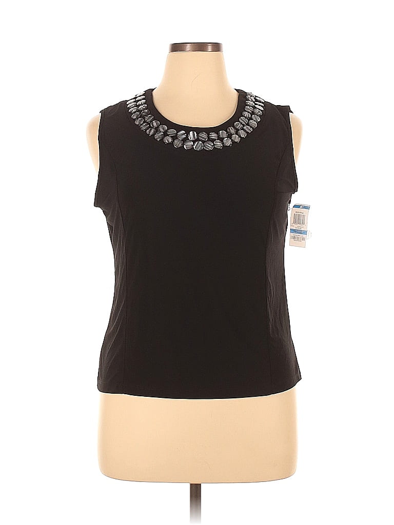 JM Collection Black Sleeveless Top Size XL - 60% off | ThredUp
