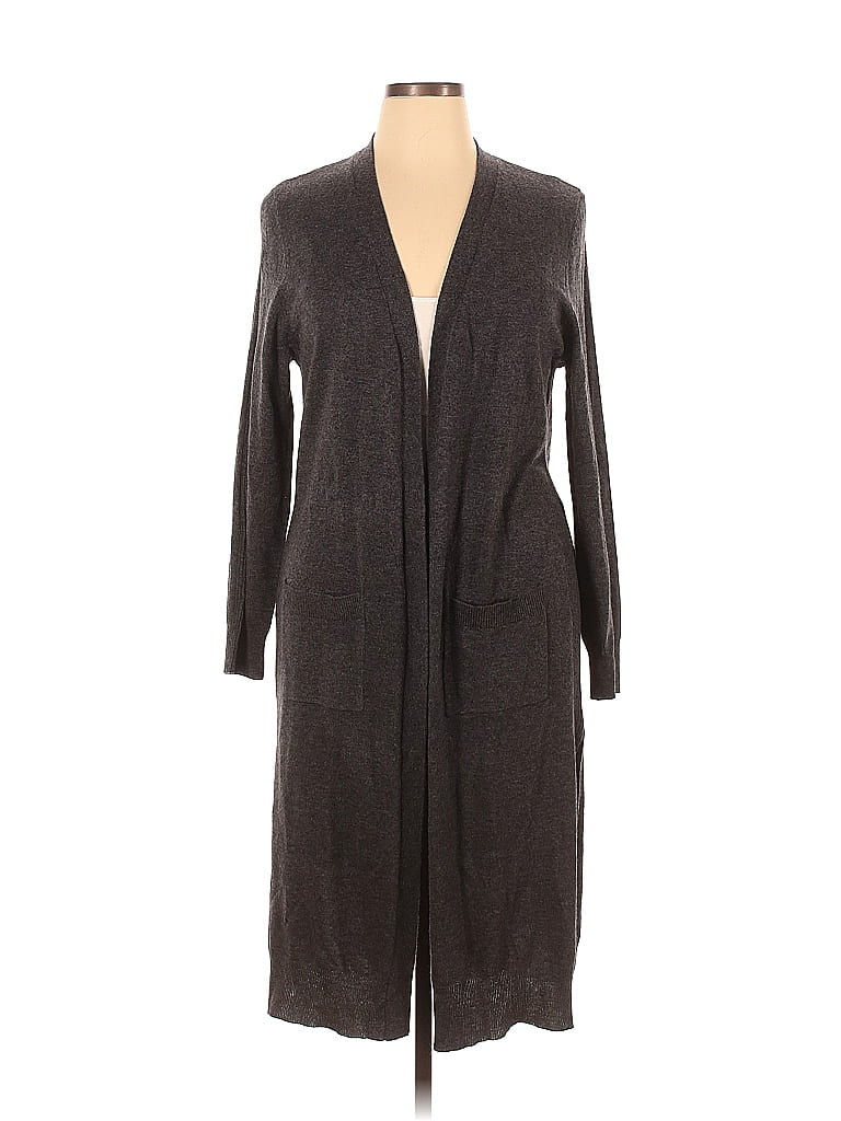 Matty M Solid Gray Cardigan Size XL - 77% off | thredUP