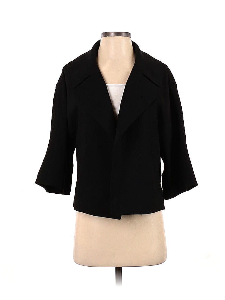 H By Halston Solid Black Jacket Size S - 86% off | thredUP