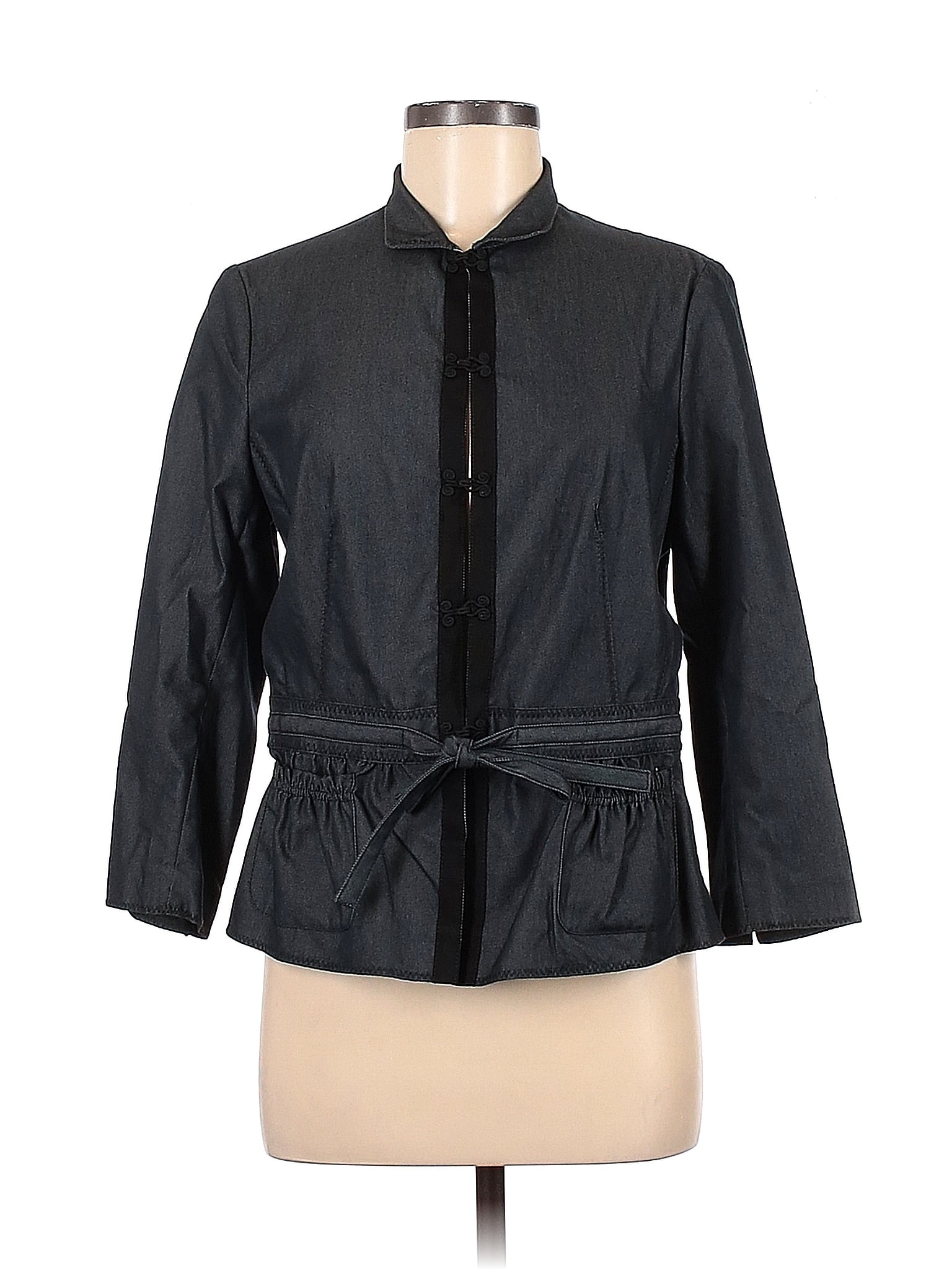 Magaschoni Polka Dots Gray Black Jacket Size 8 - 83% off | thredUP