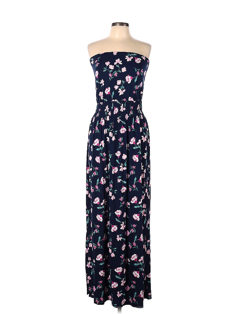 Bp Floral Blue Casual Dress Size L 72 Off Thredup