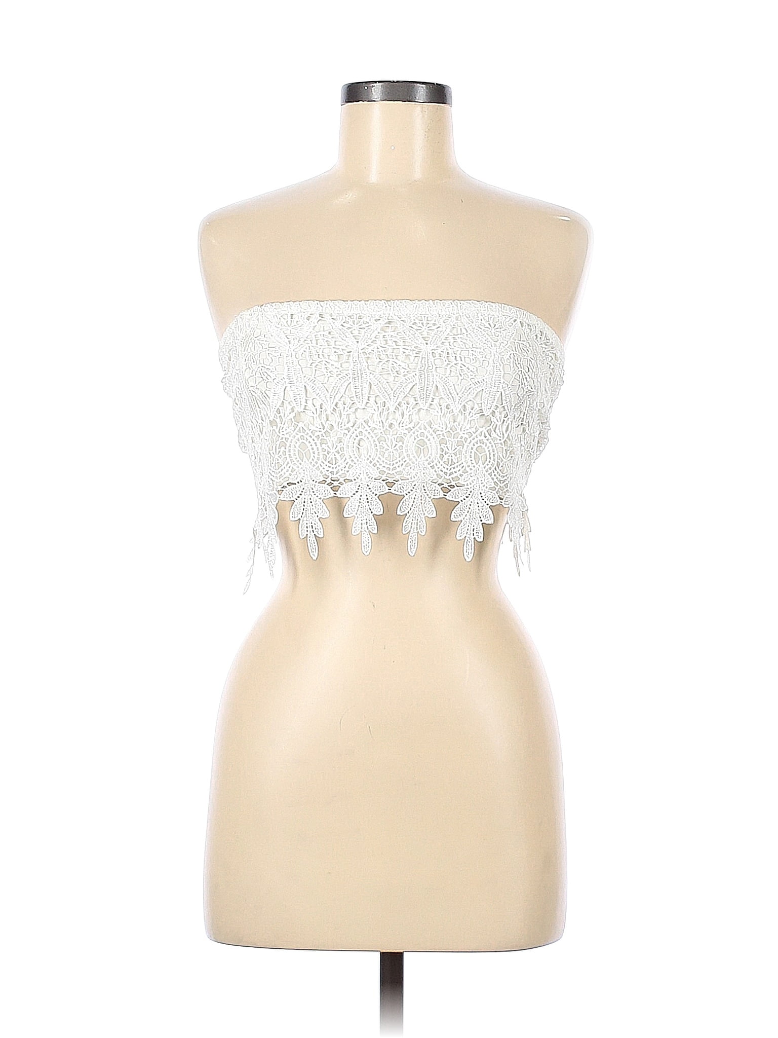 Paper Heart White Tube Top Size 6 - 85% off | ThredUp