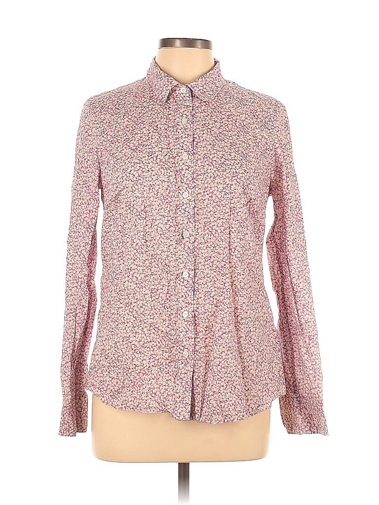 Liberty Art Fabrics for J.Crew 100% Cotton Pink Long Sleeve Button-Down Shirt Size 10 - 77% off ...