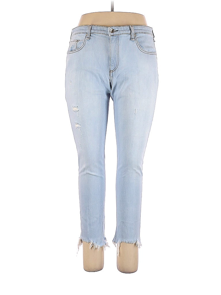 Rag & Bone Solid Blue Jeans 33 Waist - 81% off | thredUP