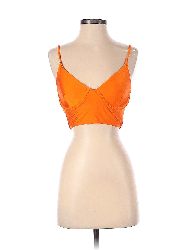 Topshop Orange Tank Top Size 32B (Plus) - 57% off | ThredUp