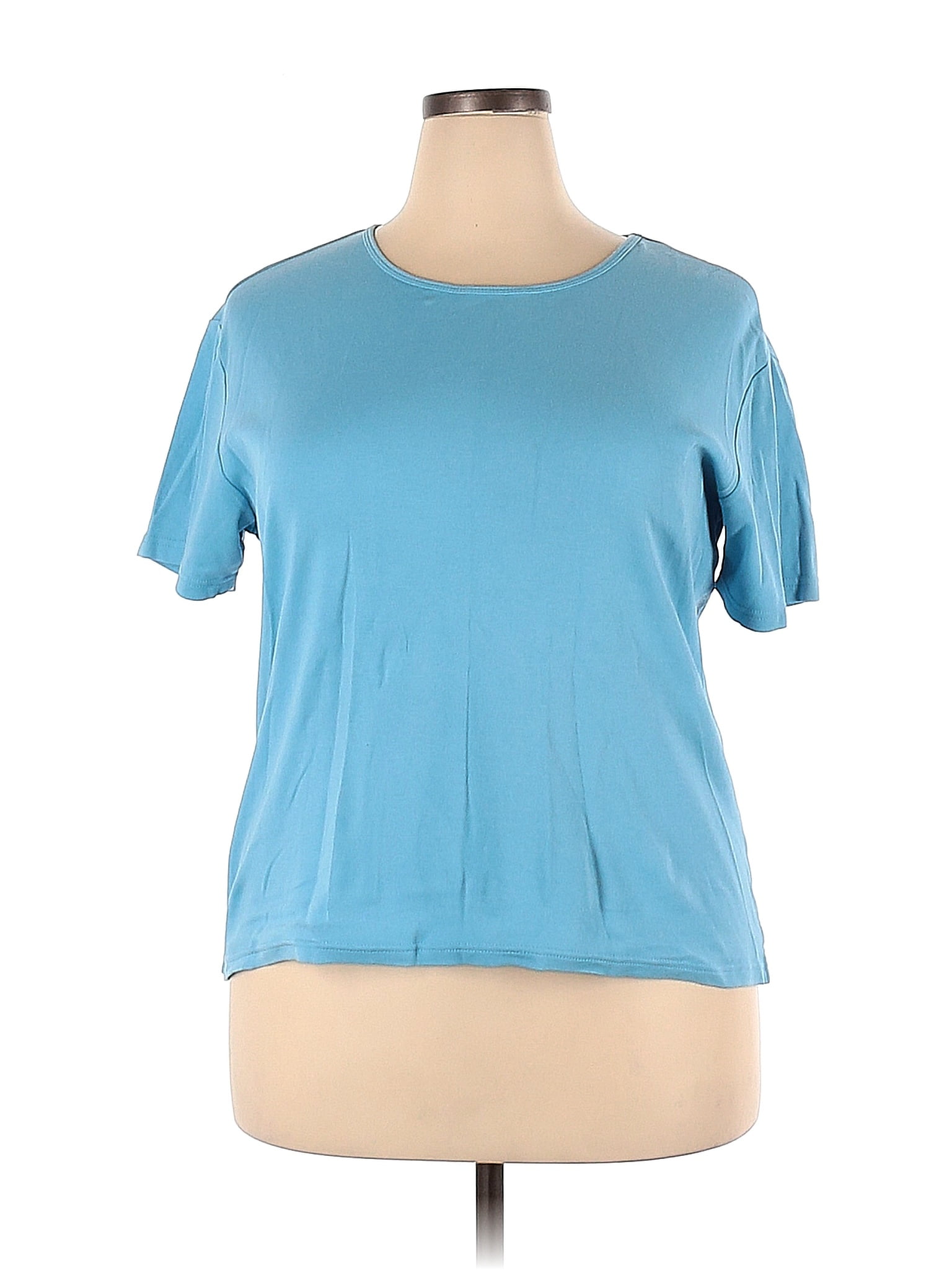 Talbots 100% Cotton Blue Short Sleeve T-Shirt Size XL - 68% off | thredUP