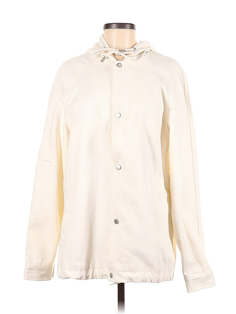 Zara 100% Cotton Solid Ivory Jacket Size M - 67% off | ThredUp