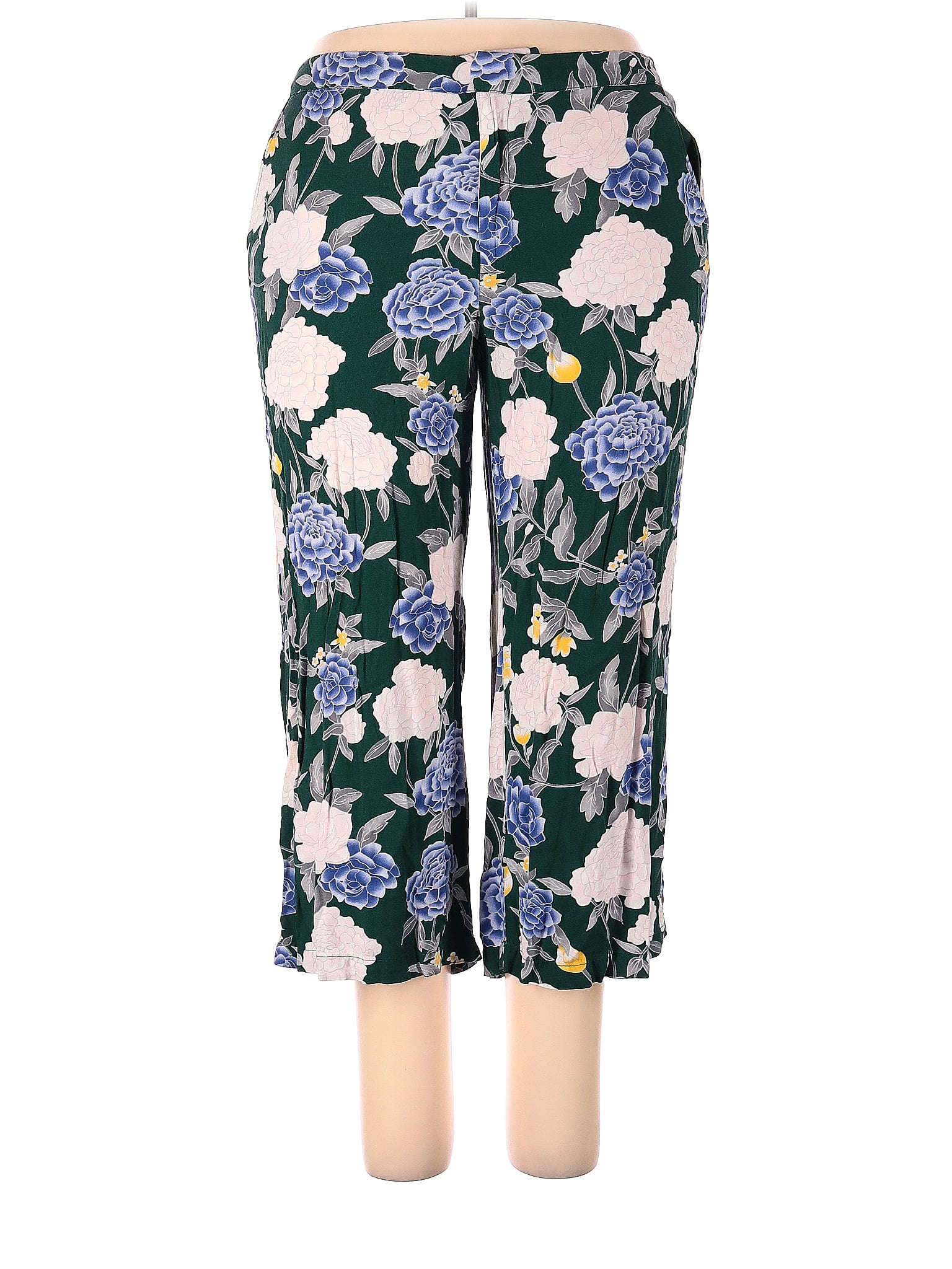 Merona 100 Rayon Green Casual Pants Size Xxl 40 Off Thredup