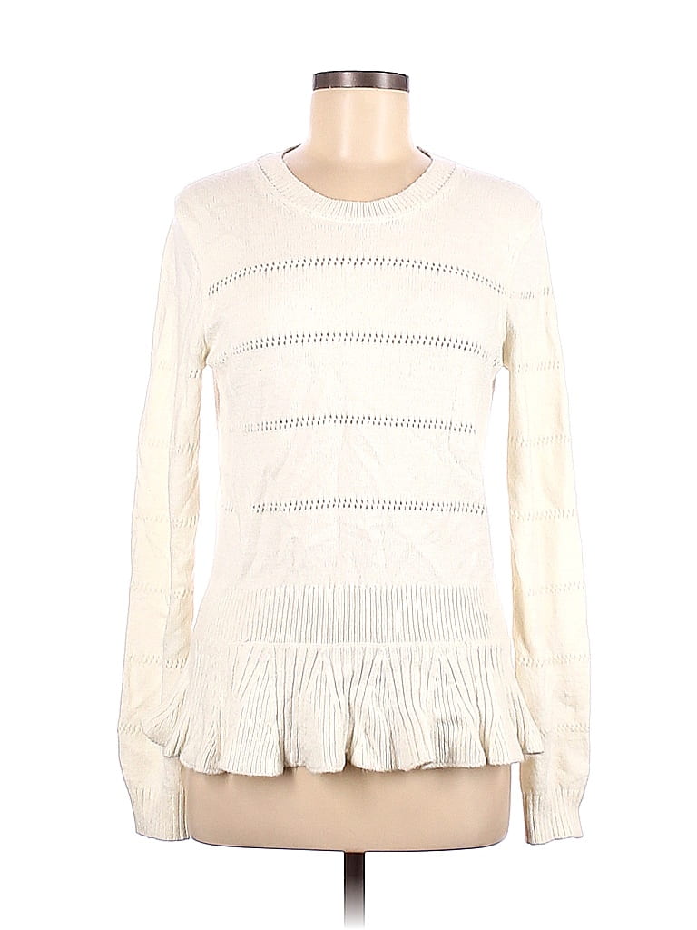 Draper James White Pullover Sweater Size M - 74% off | thredUP