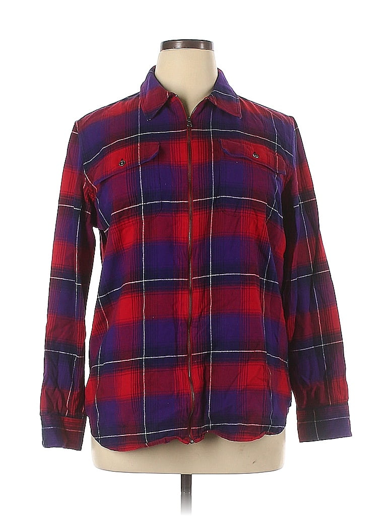 Chaps 100% Cotton Red Jacket Size XL - 62% off | thredUP