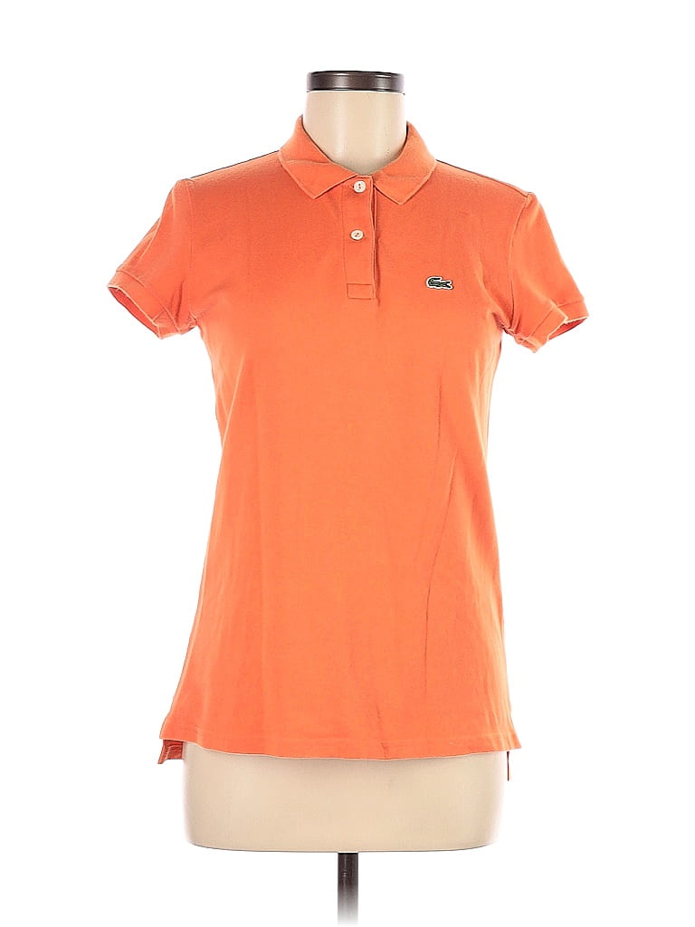 Lacoste Orange Short Sleeve Polo Size 40 Eu 77 Off Thredup