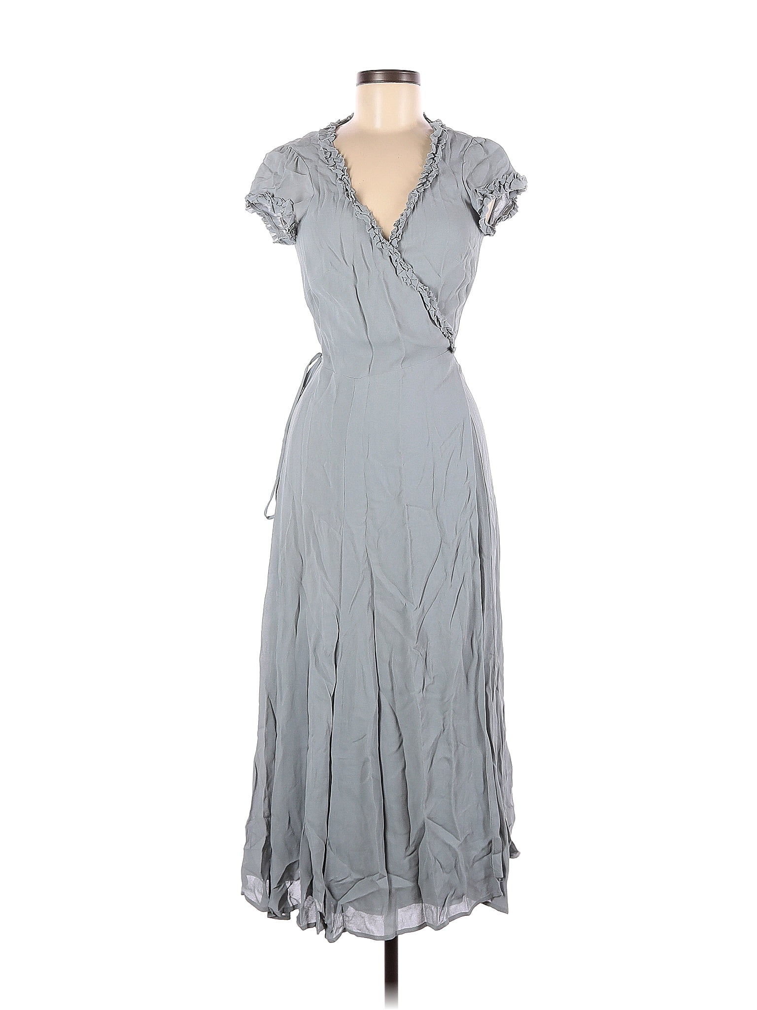 Reformation 100% Viscose Gray Cocktail Dress Size M - 63% off | thredUP