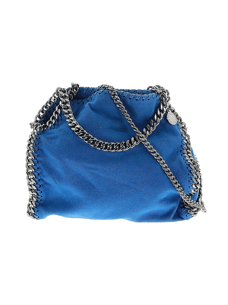 Stella McCartney 100% Canvas Solid Blue Mini Falabella Tote One Size ...