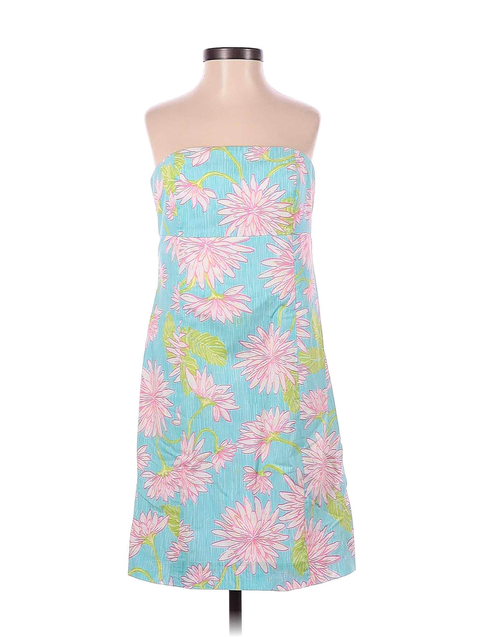 Lilly Pulitzer 100 Cotton Pink Casual Dress Size 4 75 Off Thredup