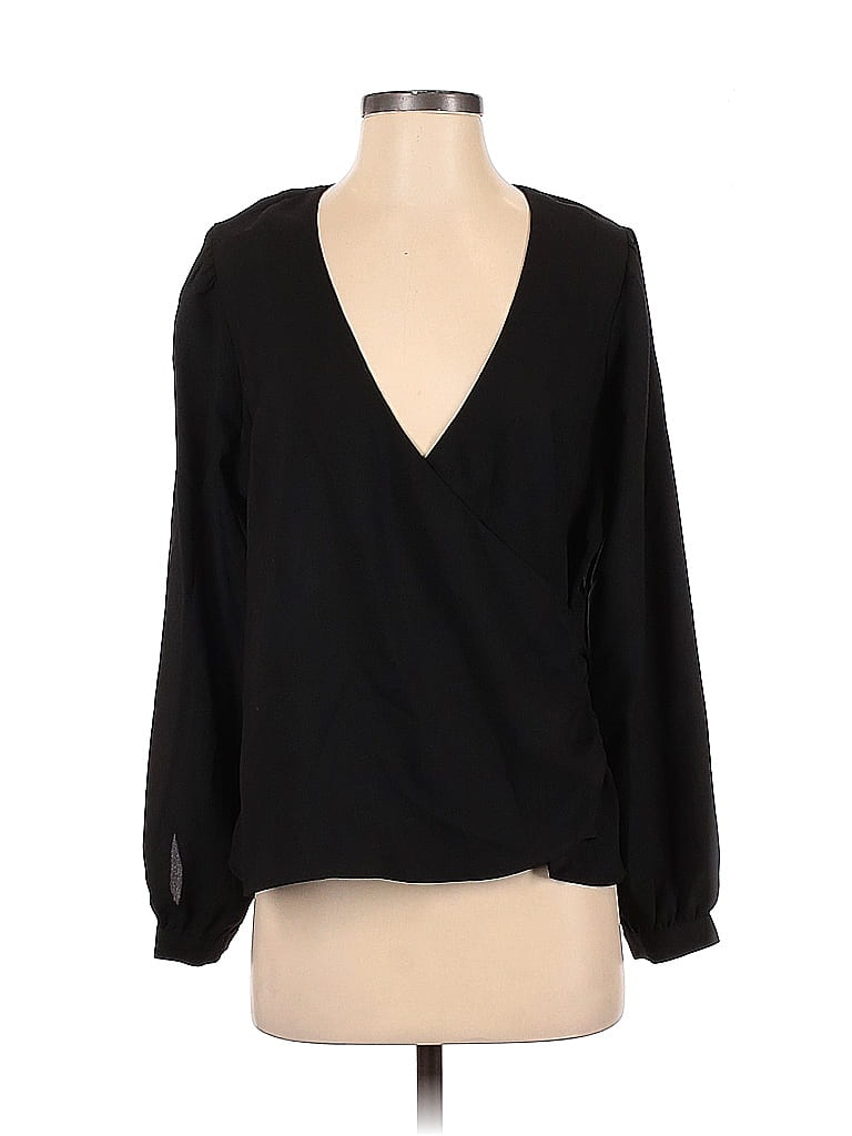 Ann Taylor 100% Polyester Black Long Sleeve Blouse Size S - 77% off ...